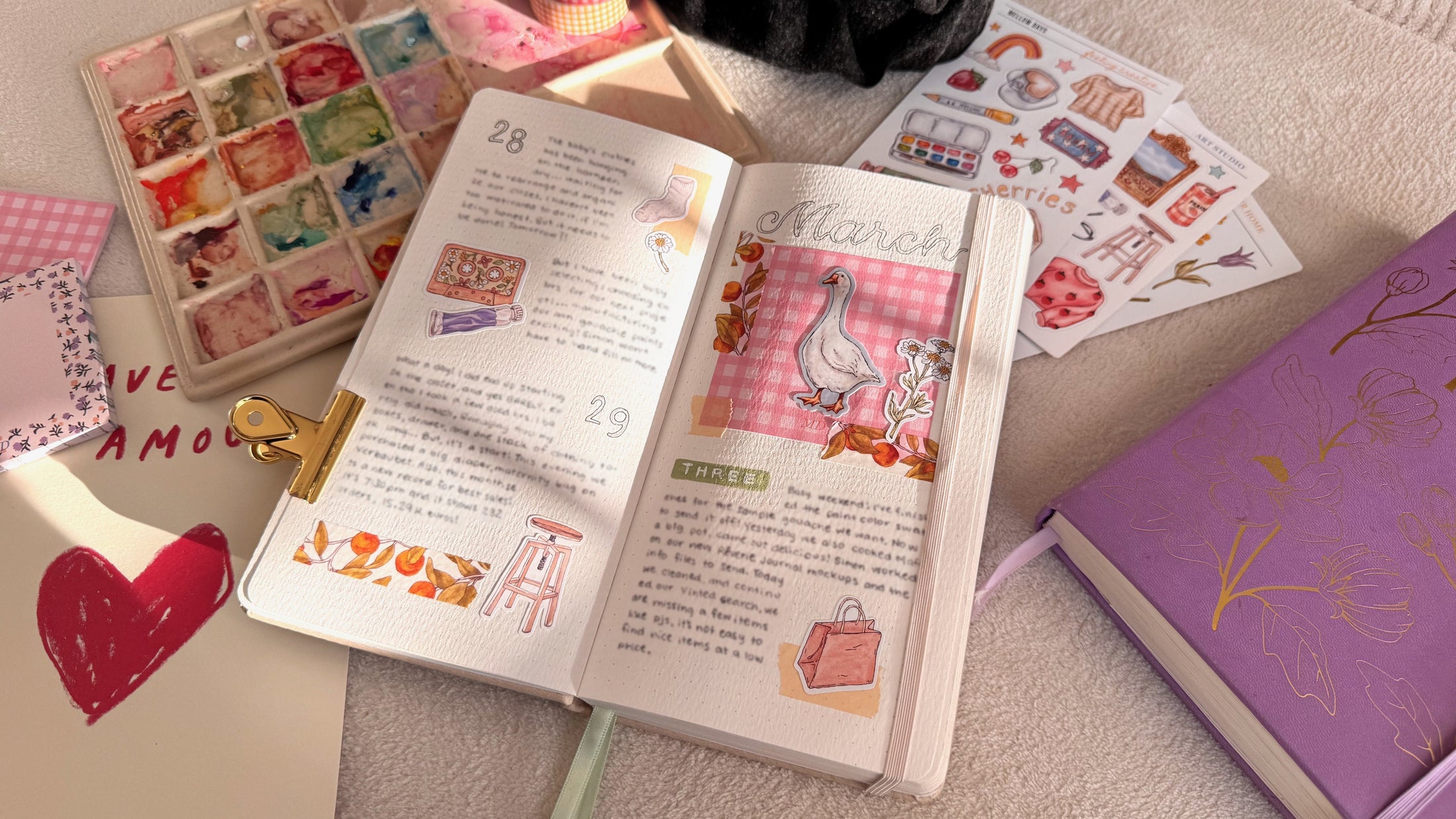 How to Keep a Pretty Journal Without Drawing : Part 1 – MELLOW DAYS