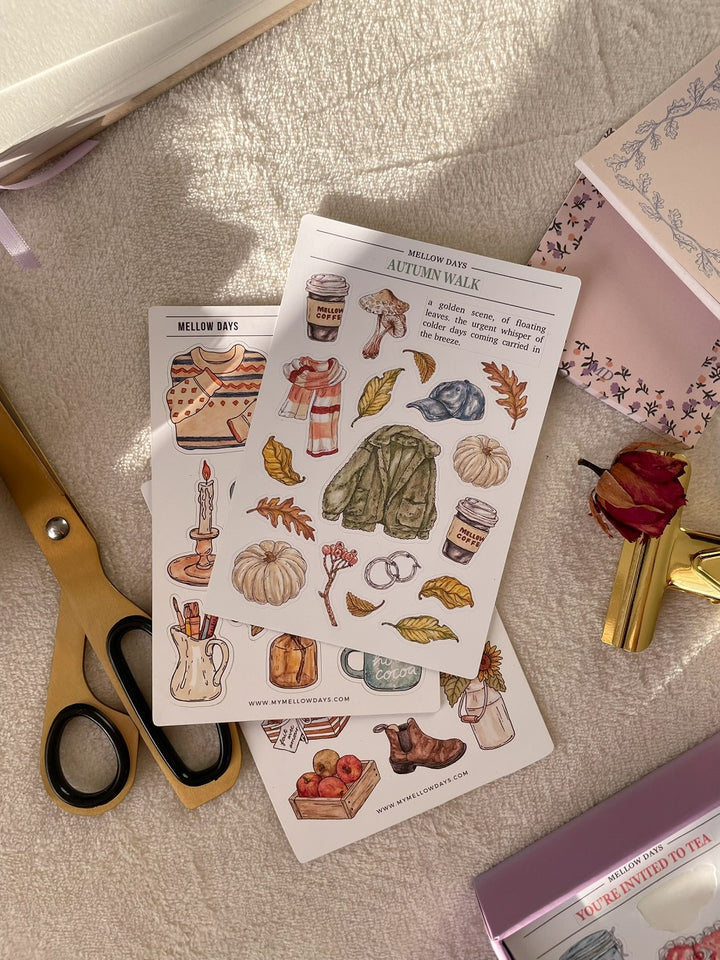 Mellow Days - Handmade Vinyl Sticker Sheets – MELLOW DAYS