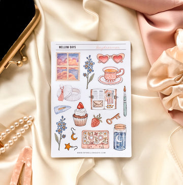 Mellow Days - Handmade Vinyl Sticker Sheets – MELLOW DAYS